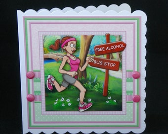 Runner birthday card | Etsy