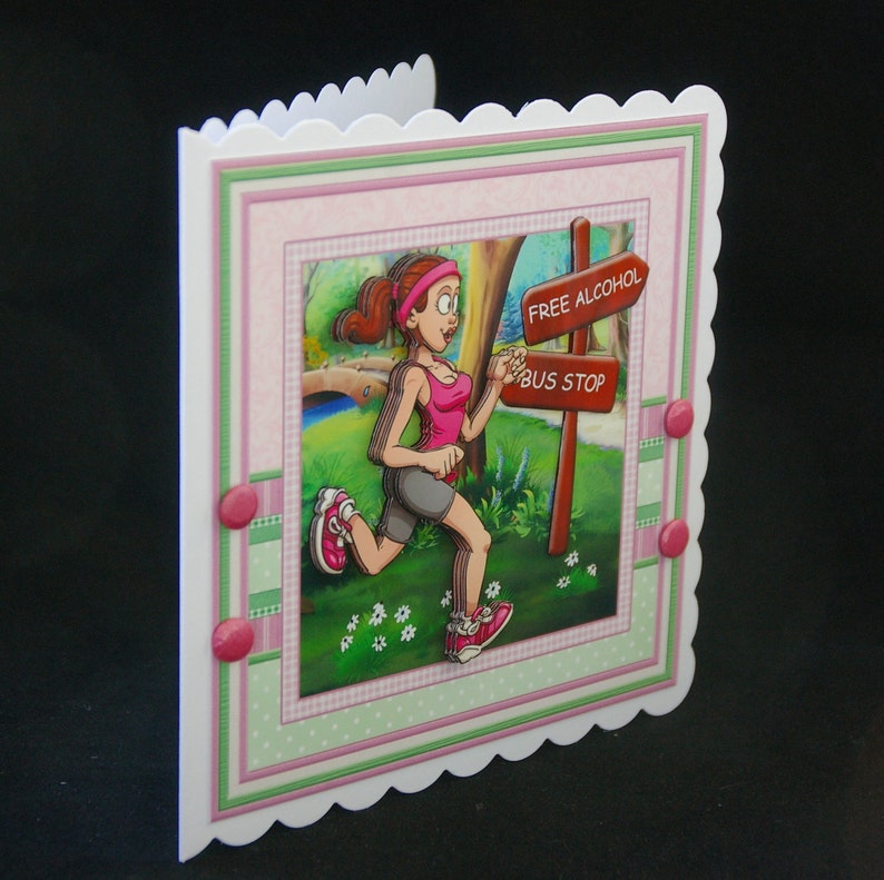 Runner Birthday Card Personalised Female Jogger Card - Etsy