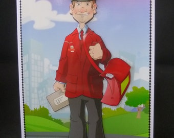 Postman Card - Etsy