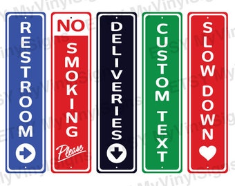 Vertical sign | Etsy