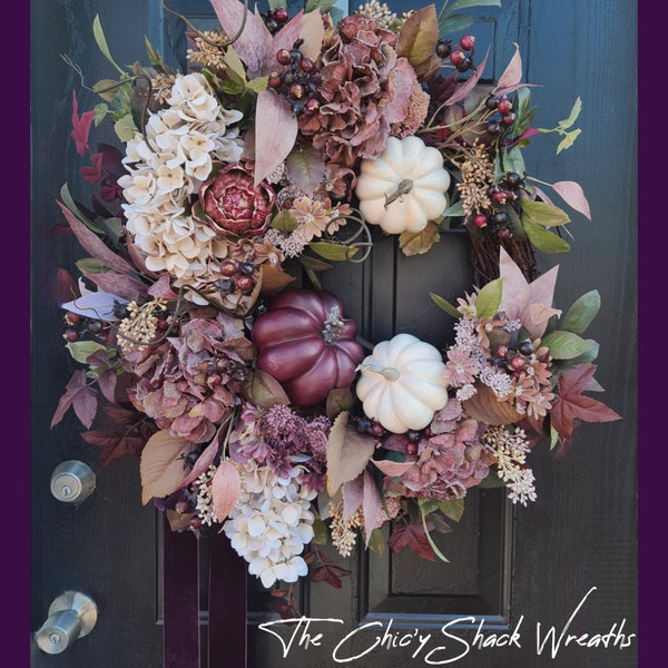Purple Fall Wreath - Etsy
