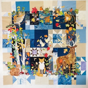 Full PDF Pattern Set for Autumn Forest Patchwork and Applique Quilt - Etsy