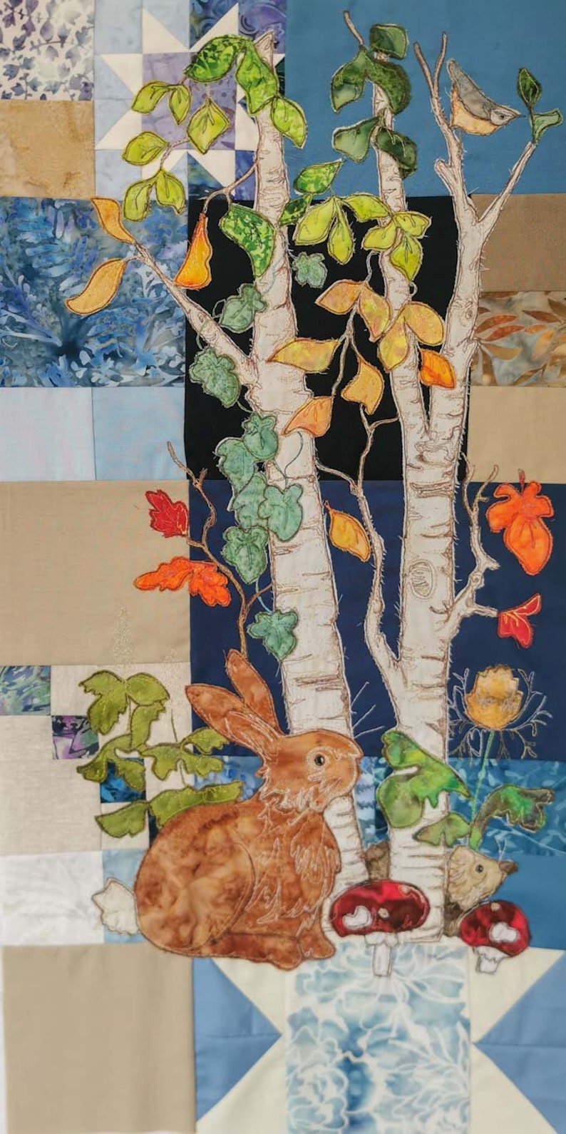 PDF Pattern for Autumn Forest Block 4 and 5 Quilt Rabbit - Etsy