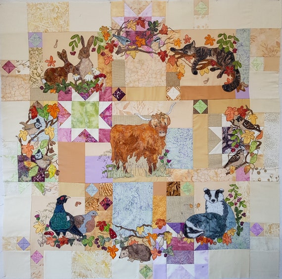 Full PDF Pattern Set Autumn Wreath Quilt Pattern | Etsy