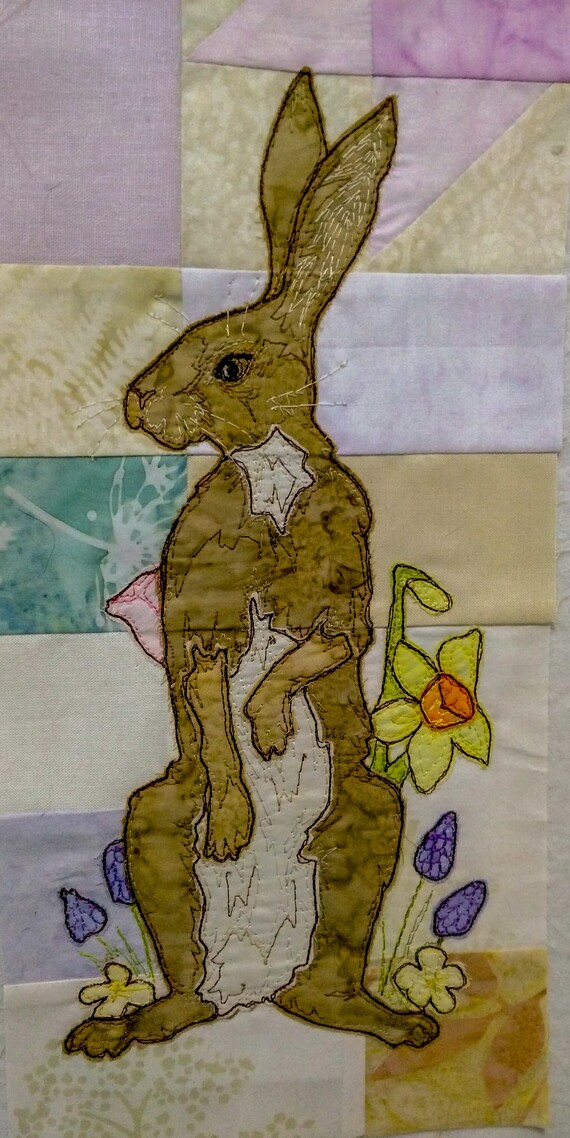 PDF Pattern for Ellie's Rainbow Quilt Part 3 Standing Hare - Etsy UK