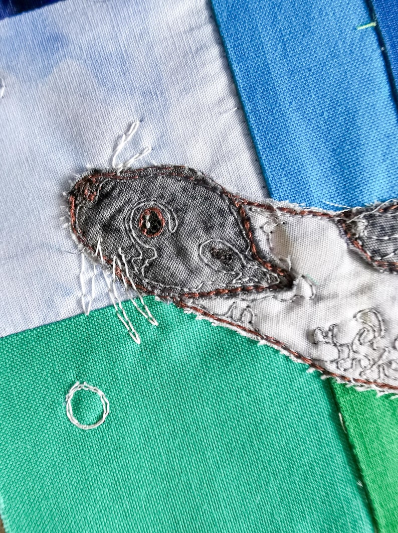 PDF Pattern for Swimming Lessons Quilt Raw Edge Applique Tutorial Free ...