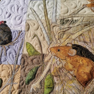 PDF Pattern for 'autumn Harvest Mice' Quilt Raw Edge Applique Tutorial ...