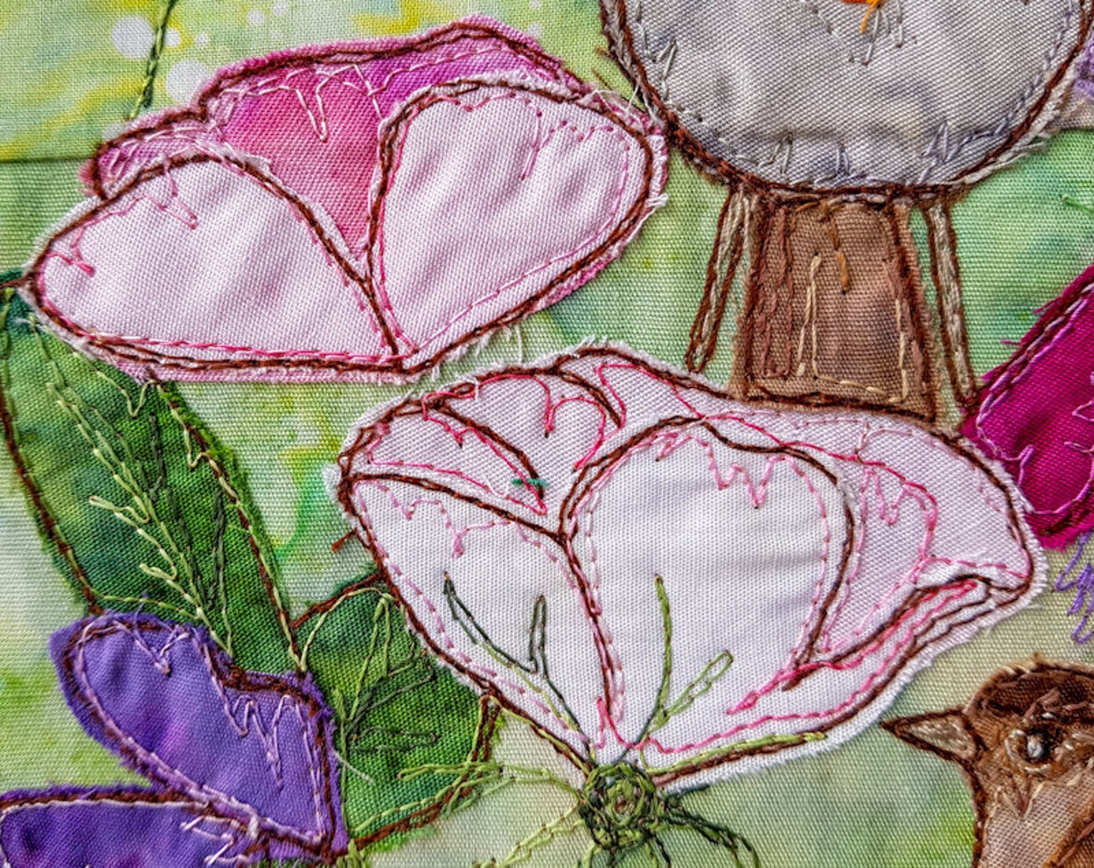 PDF Pattern for the Secret Garden Block 1 Robin Wren Roses | Etsy