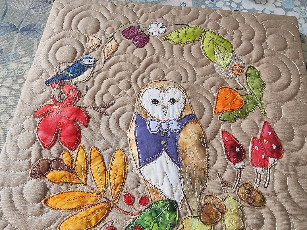 PDF Pattern for "archibald Gets Ready to Go Out" Raw Edge Applique ...