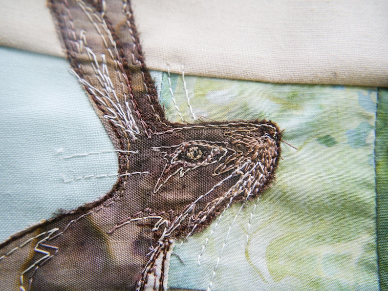 PDF Pattern for Hare and Dandelion Lampshade Raw Edge Applique Tutorial ...