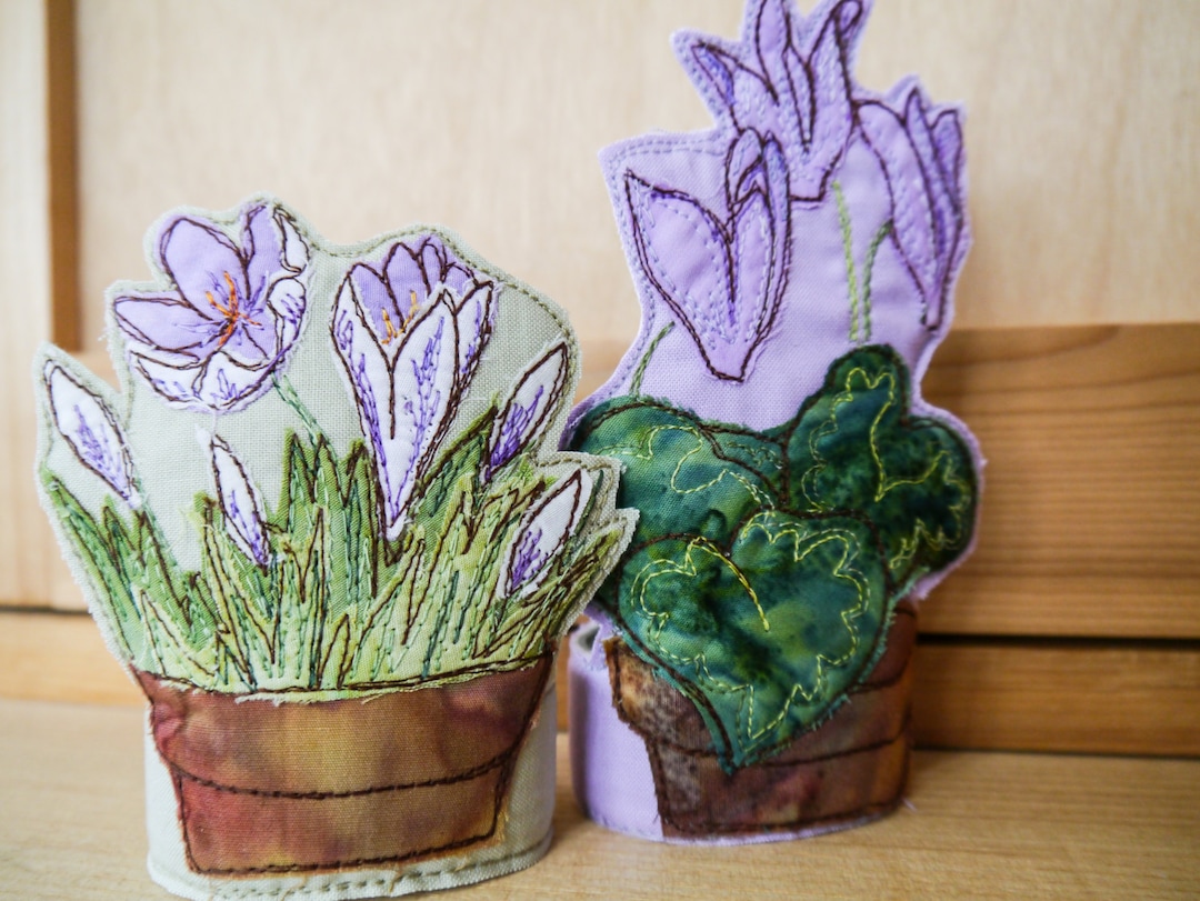 Basic PDF Pattern for Turning Flower Pot Embroideries Into 3D Flower ...