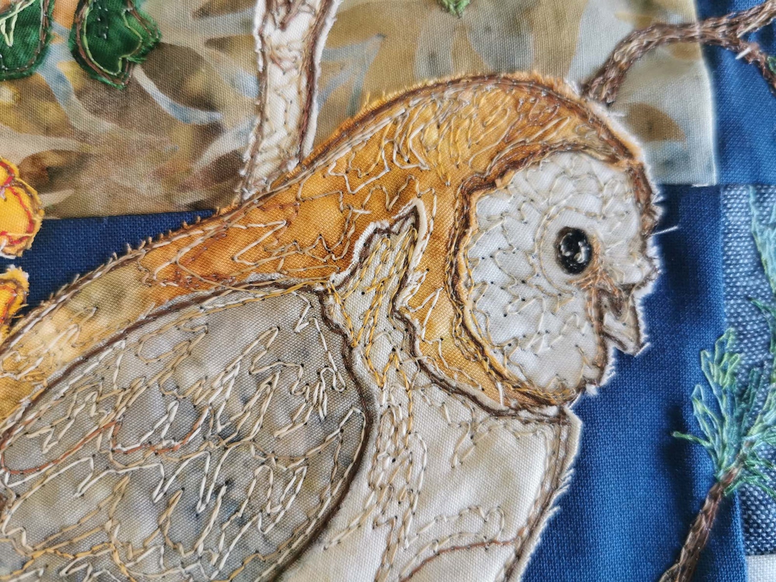 PDF Pattern for Autumn Forest Block 9 Quilt Barn Owl Bird Autumn Free ...