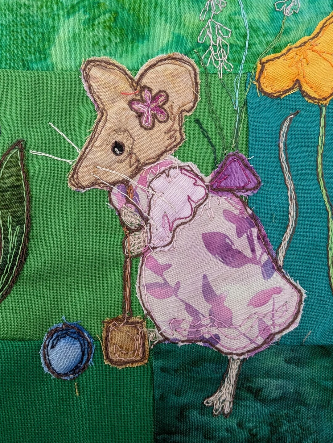 PDF Pattern Garden Party Quilt Block 4 Victorian Mice Croquet - Etsy