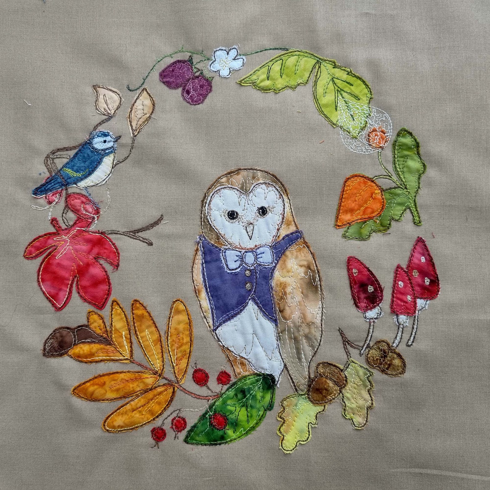 PDF Pattern for archibald Gets Ready to Go Out Raw Edge Applique ...