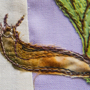 PDF Pattern for Hedgehog Slug Snail Cornflowers Raw Edge Applique ...