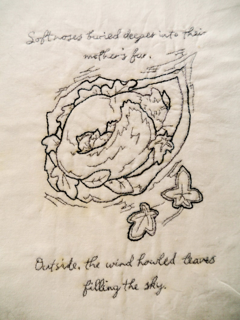 Red Work 6 Squirrel and Kits Summer PDF Pattern Wildlife Hand - Etsy