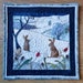 PDF Pattern for Highlands Quilt Block 1 Pheasant and Wild Grasses Raw ...