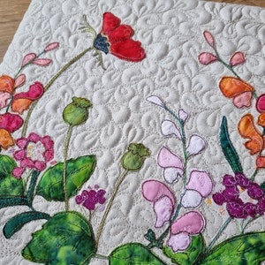 Fabric Kit and Printed Pattern for Snapdragons and Poppies 12 Pattern ...