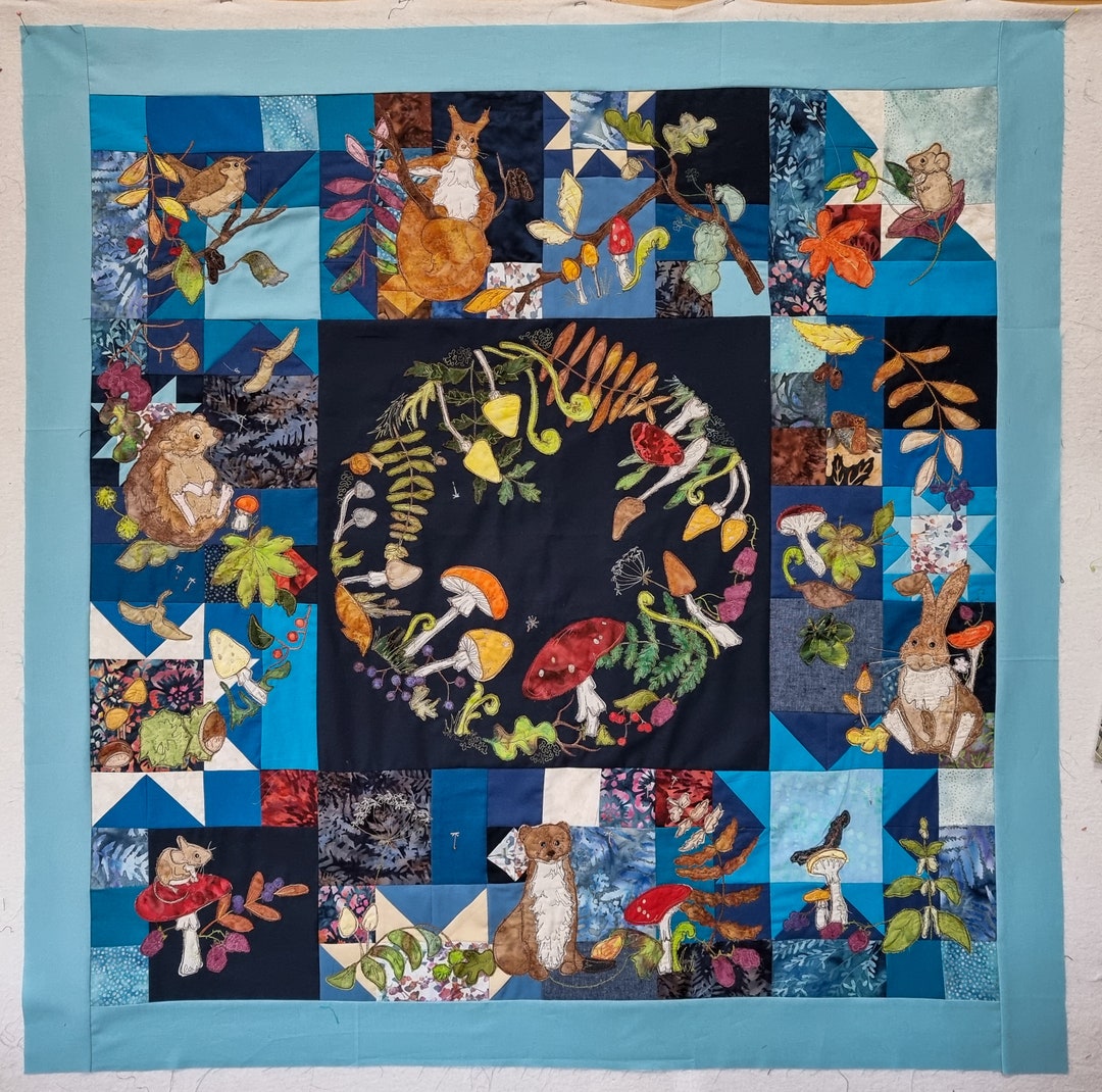 Full Kit and Pattern for Autumn Forage Block of the Month Quilt - Etsy