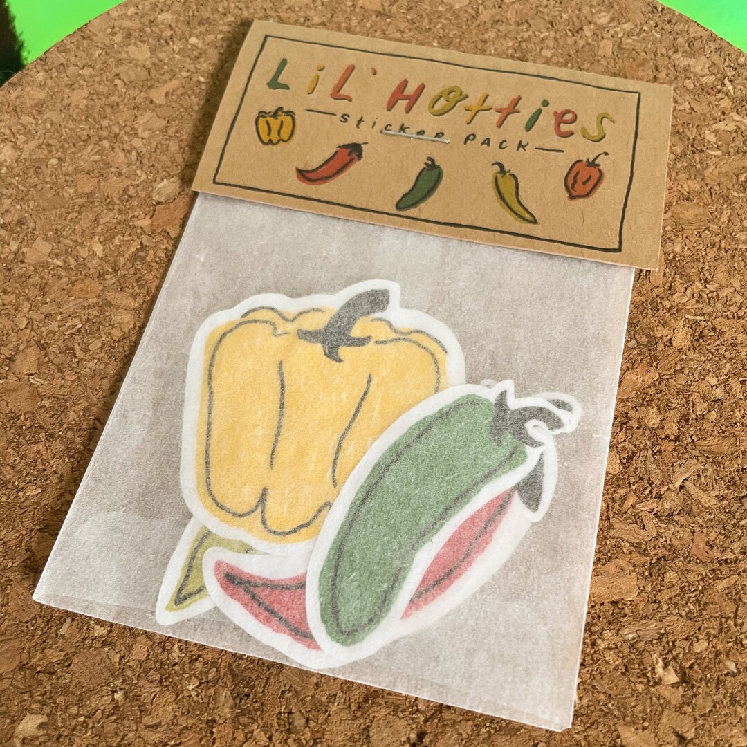 Lil Hotties | Sticker Pack | Pepper Stickers | Handmade Stickers | Cute ...