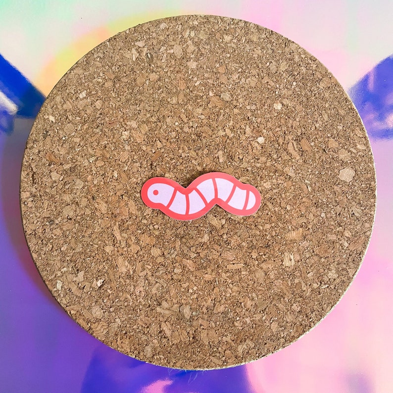 Worm Power Waterproof Vinyl Sticker Laptop Decal Sticker - Etsy