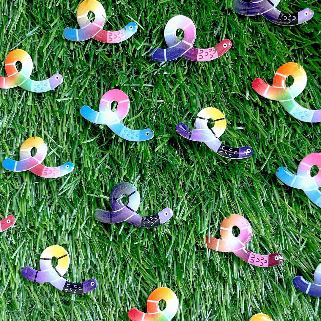 Pride Flag Wormies | Acrylic Pins | Lgbtqia Pins | Lgbt Pin | Ally Pin ...