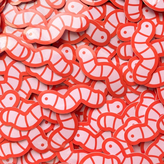 Worm Power Waterproof Vinyl Sticker Laptop Decal Sticker - Etsy