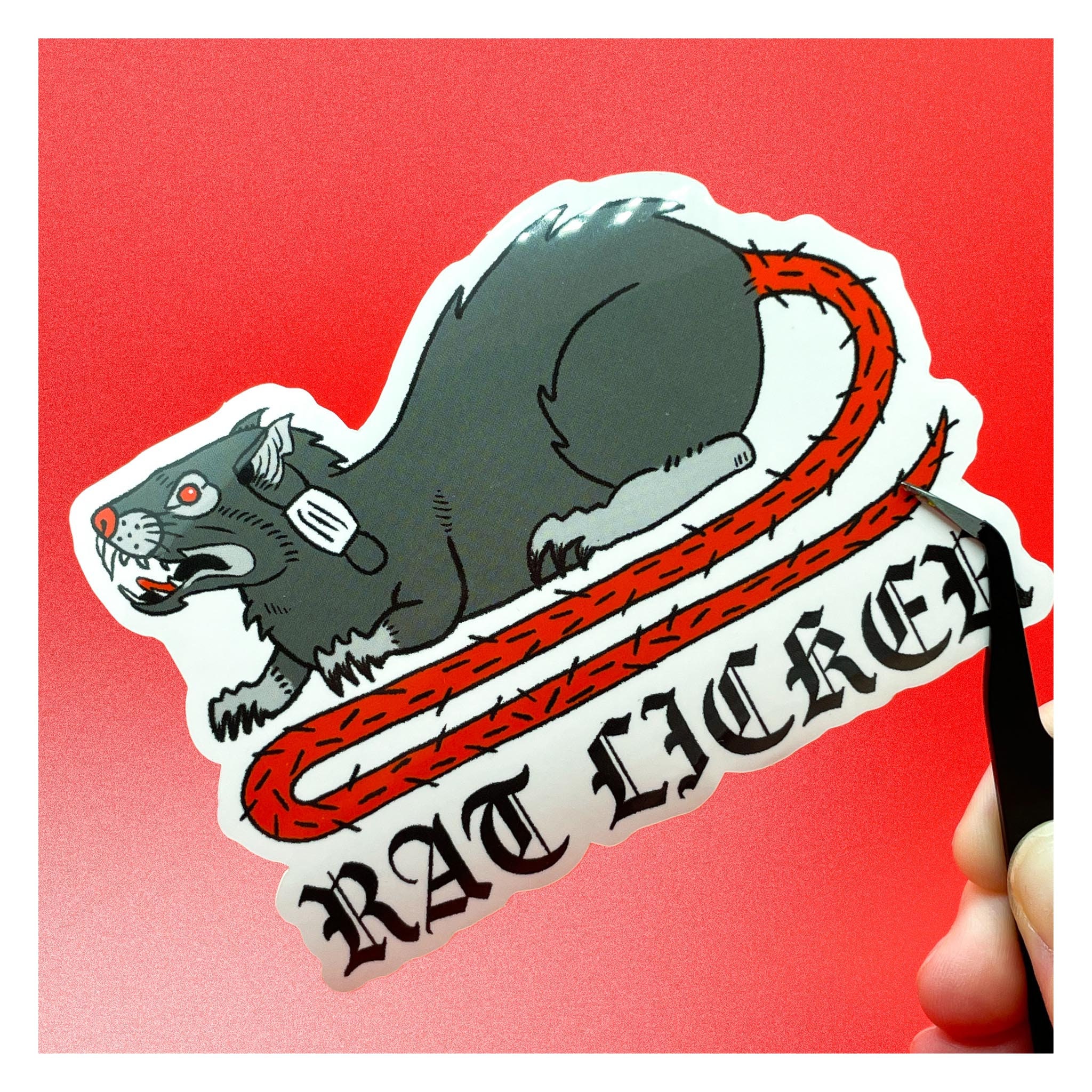 Rat Licker Waterproof Vinyl Sticker Laptop Decal Sticker for Hydro ...