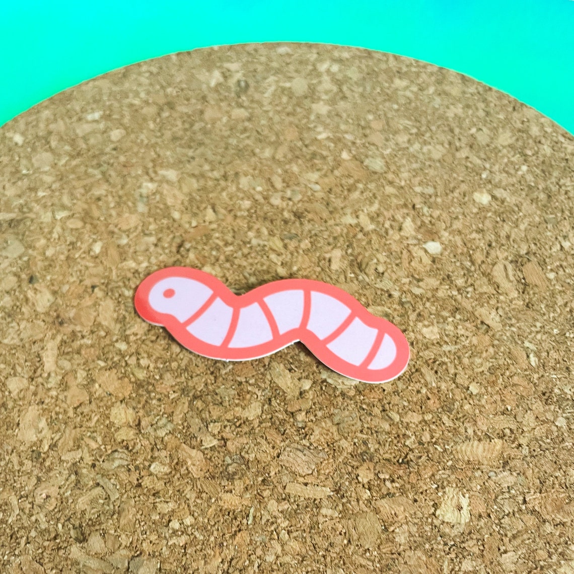 Worm Power Waterproof Vinyl Sticker Laptop Decal Sticker - Etsy