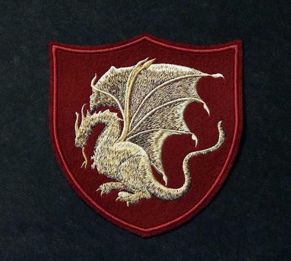King Arthur Pendragon Embroidered Patch dragon Pendragon sew | Etsy