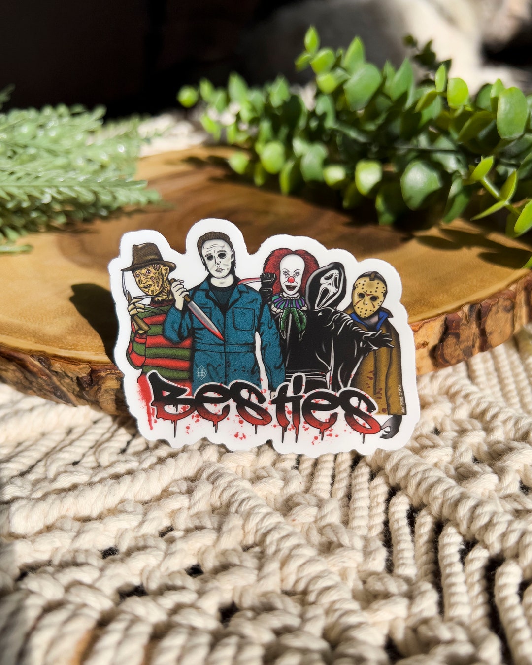 Horror Sticker, Besties Sticker, Horror Decal, Horror Gifts - Etsy