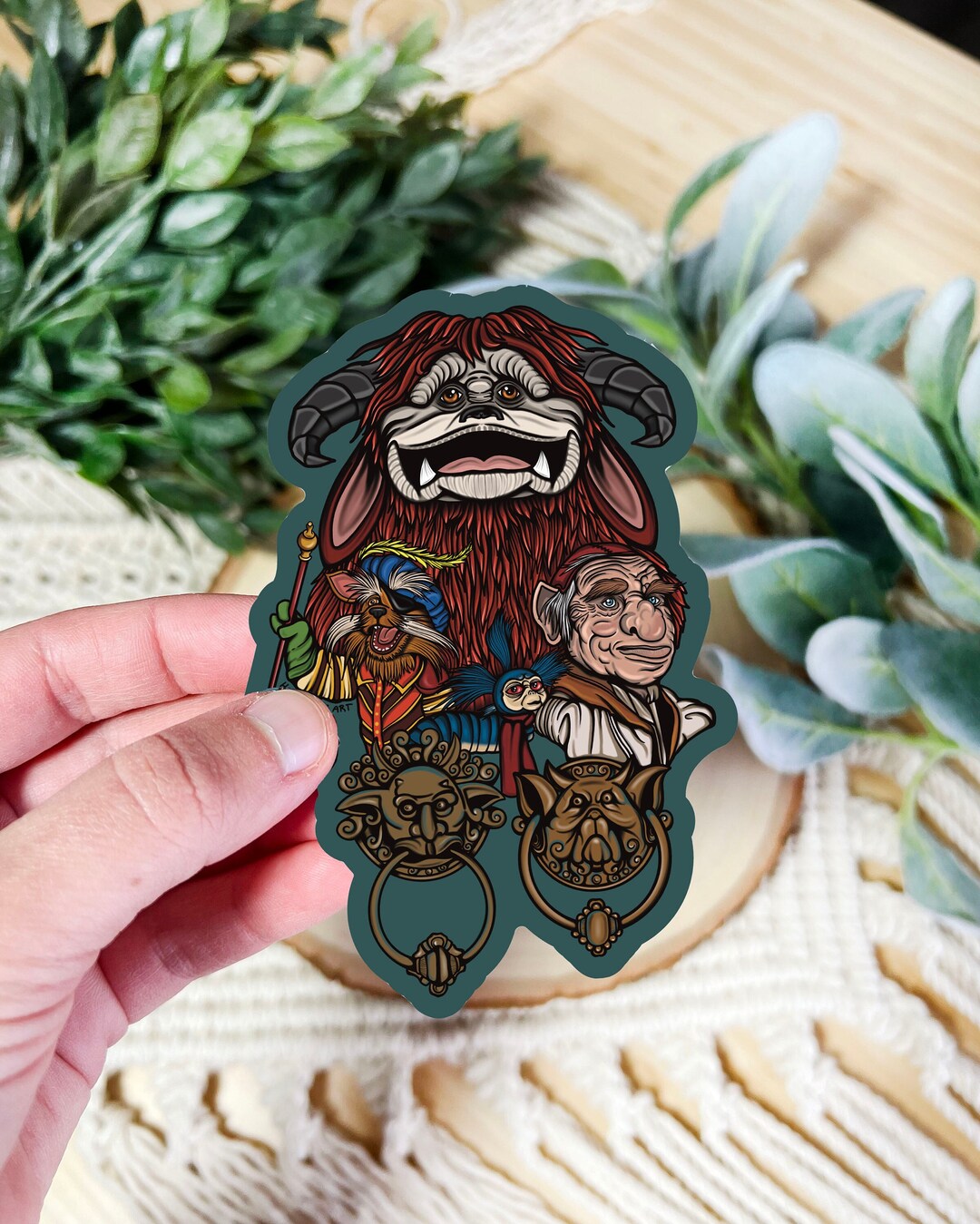 Ludo and Friends Sticker, Waterproof Labyrinth Decal - Etsy