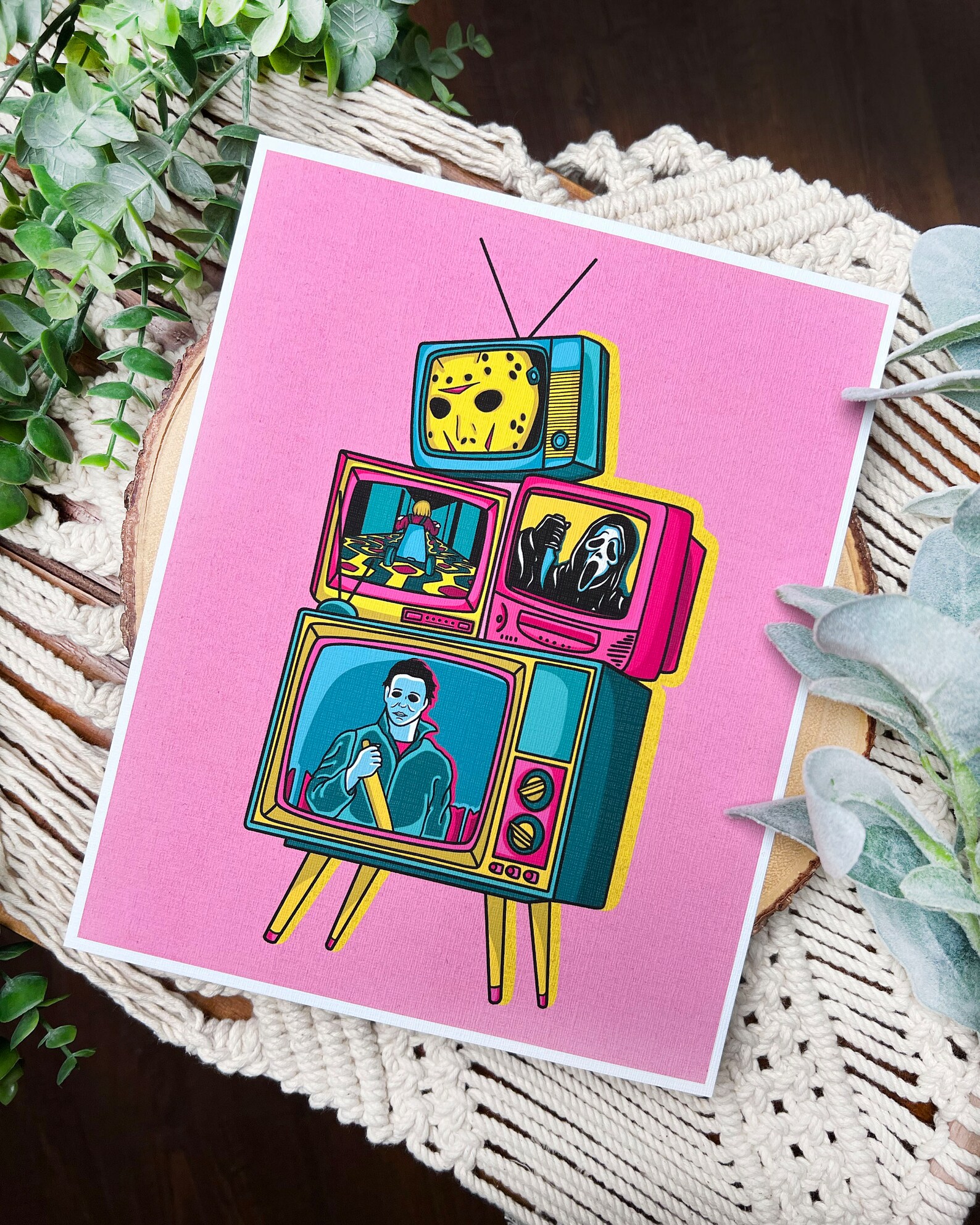 Horror Art Print Horror Gifts Horror Decor Pop Art Print - Etsy