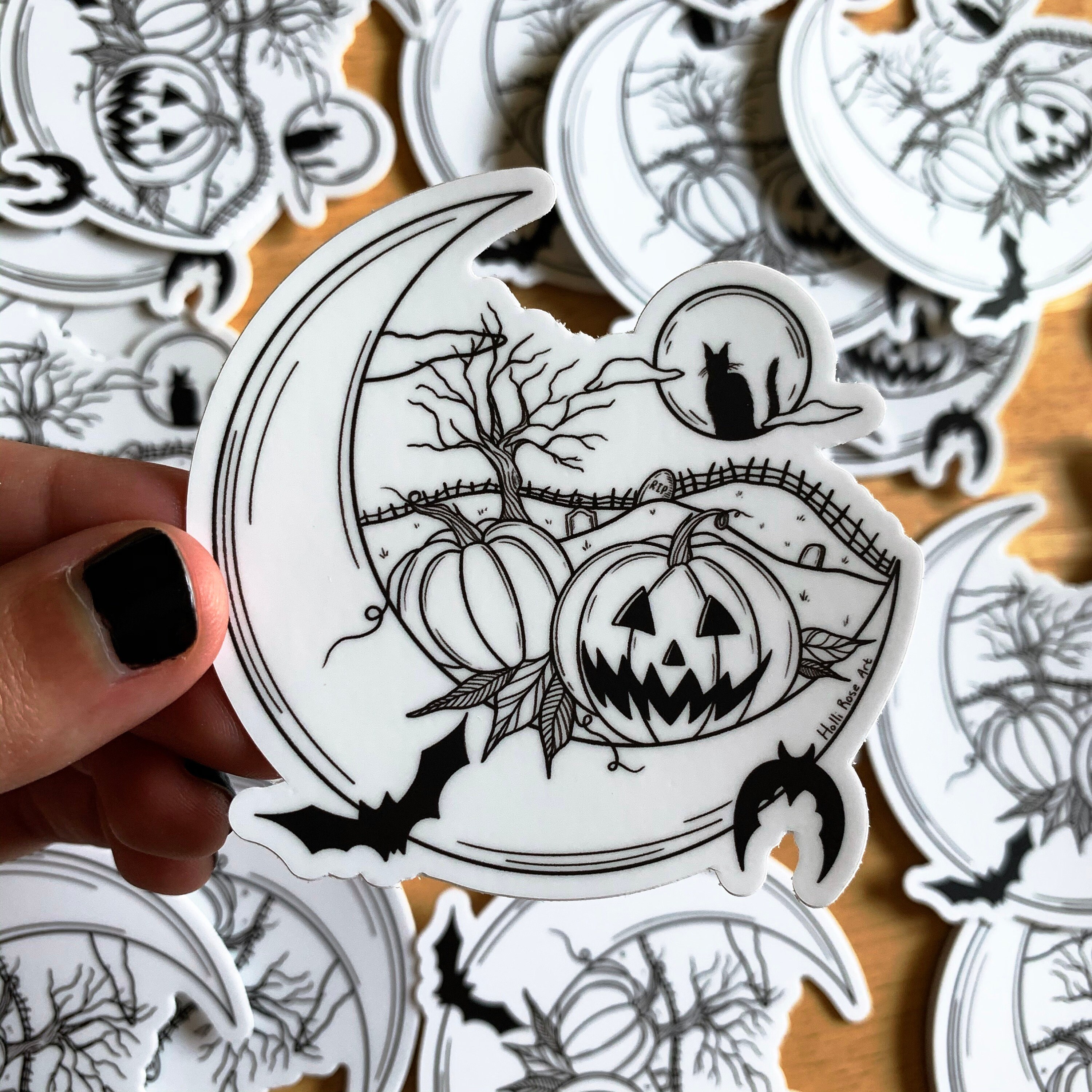 Halloween Stickers Halloween Sticker Pack Pumpkin Ghost | Etsy
