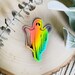 Halloween Sticker Ghost Art Sticker Holographic Sticker - Etsy