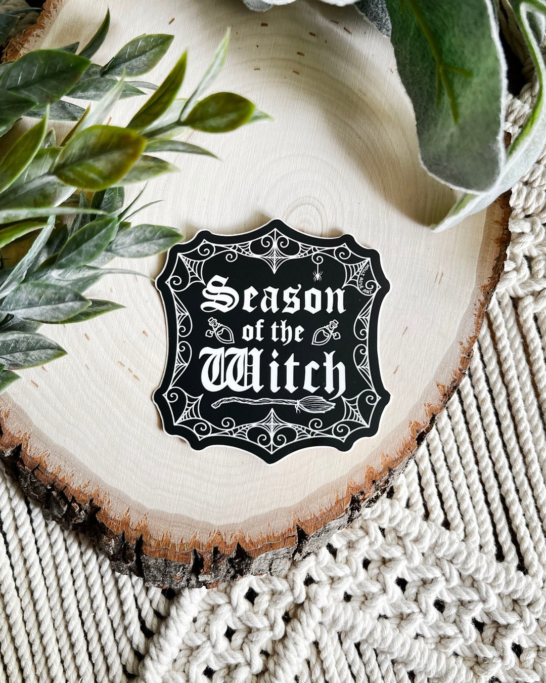 Season of the Witch Sticker, Witchy Decal, Gifts for Witches, Gothic ...