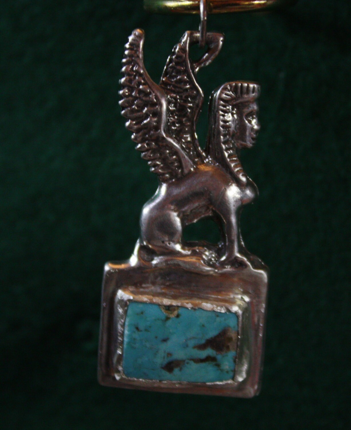 Egyptian Sphinx with Base Sterling Silver Pendant | Etsy