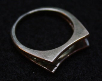 Mallet Finger Ring Split Sterling Silver 925 - Etsy