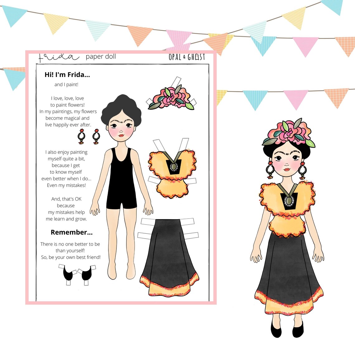 Women's History Month Paper Doll Bundle: Harriet Tubman, Frida Kahlo ...