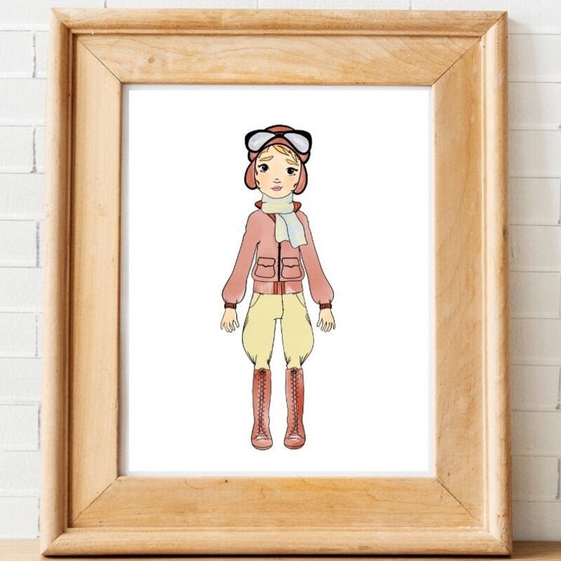 Amelia Earhart - Etsy