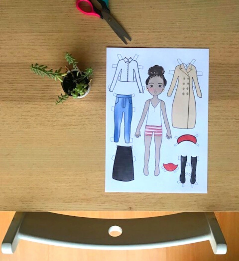 Amanda Paper Doll Digital Creative Sheets PDF Printable - Etsy