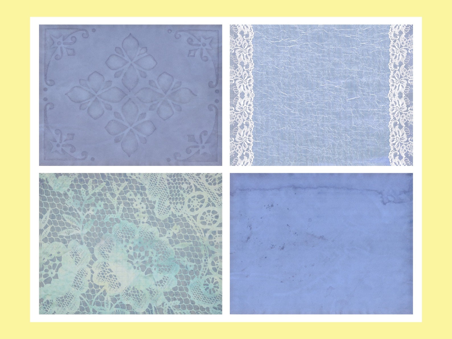 30 Blue Pages for Download, Blue Paper, Lace Pages, Doily Pages ...
