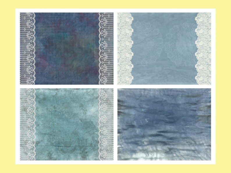 30 Blue Pages for Download, Blue Paper, Lace Pages, Doily Pages ...