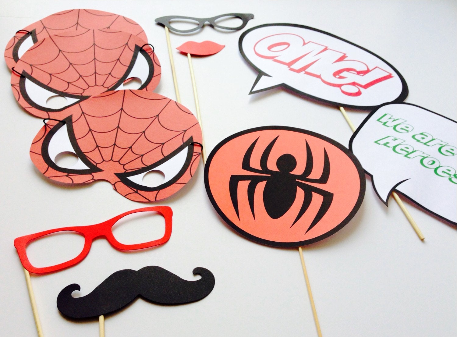 Spider Man Photo Props - Etsy