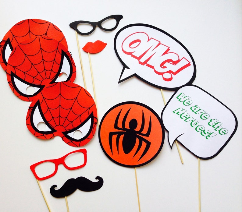 Spider Man Photo Props - Etsy