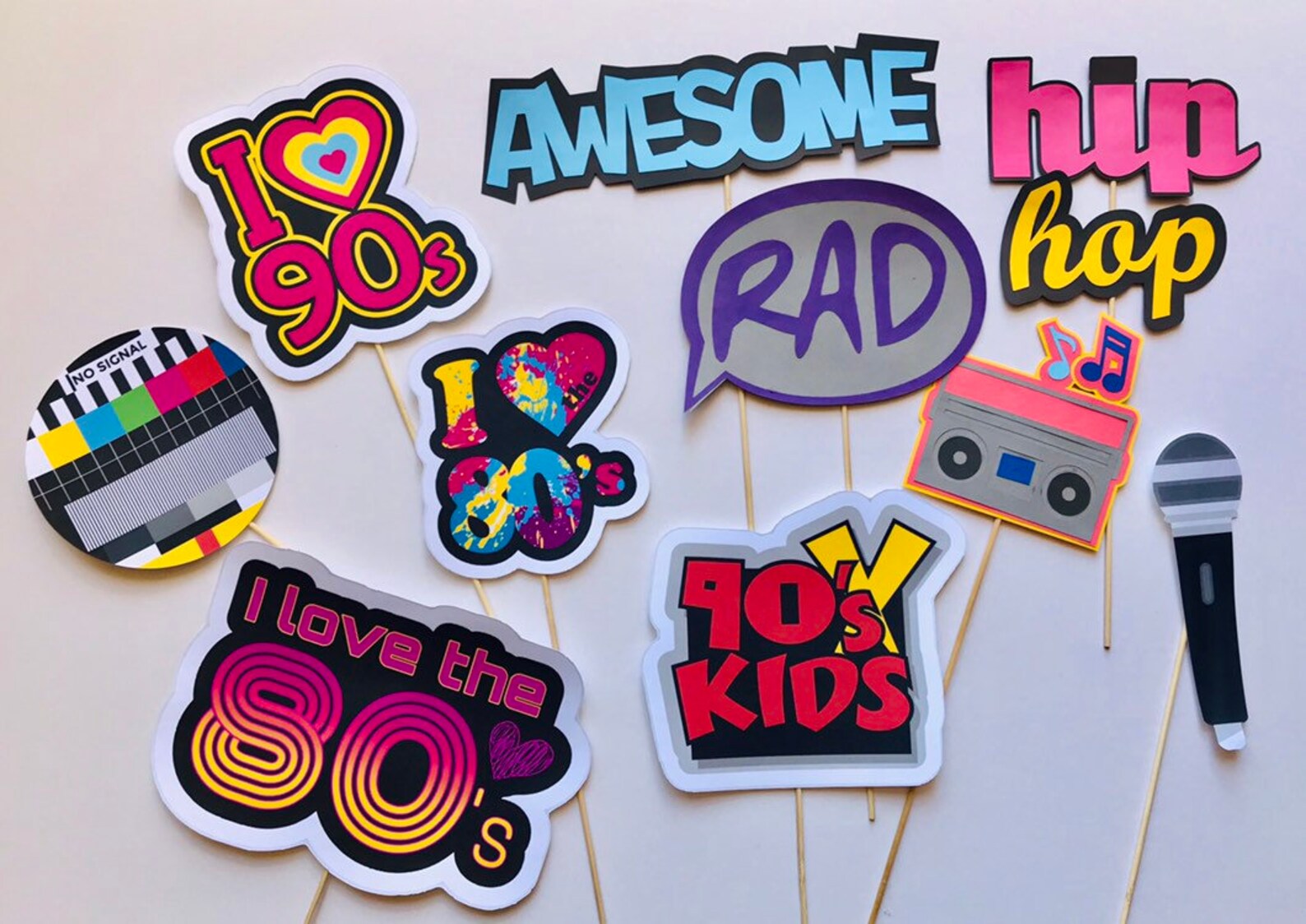 80's and 90's Party Props - Etsy