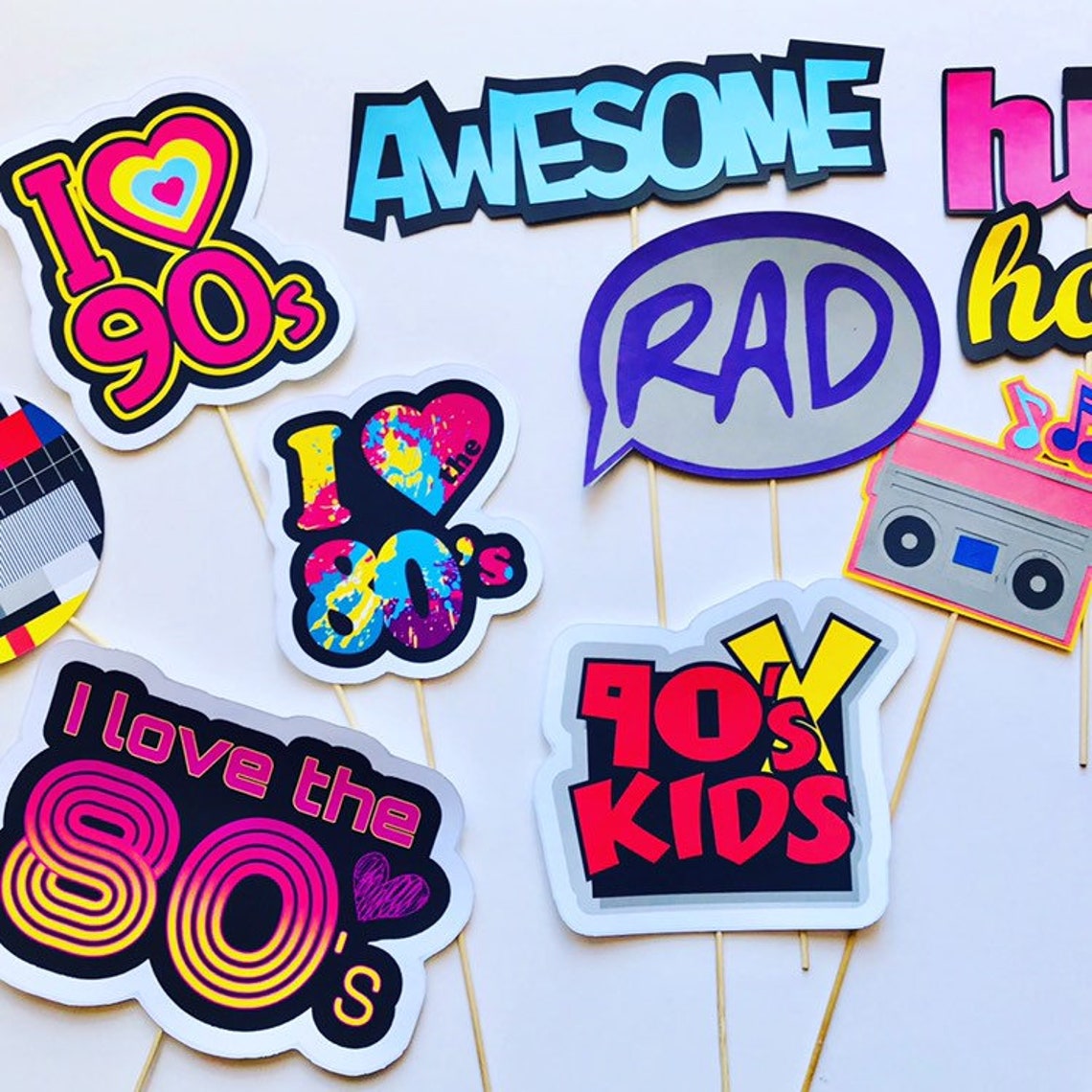 80's and 90's Party Props | Etsy