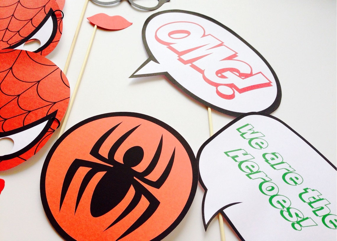 Spider Man Photo Props - Etsy