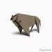 Bison Origami - Printable Design & Instructions. - Etsy