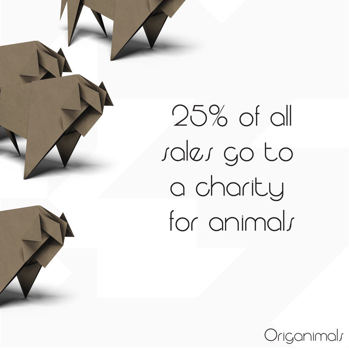 Bison Origami - Printable Design & Instructions. - Etsy